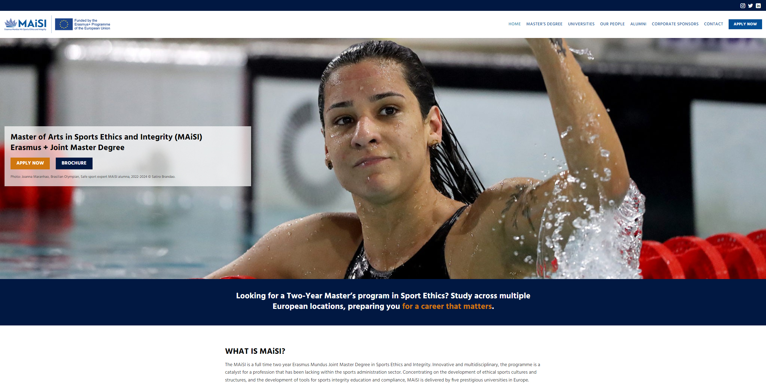 MAiSI | Master of Arts in Sports Ethics and Integrity